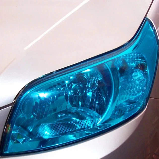 PVC FOG LAMP Sticker Vinyl Film Tailing Moulding Foil Car Headlight ...