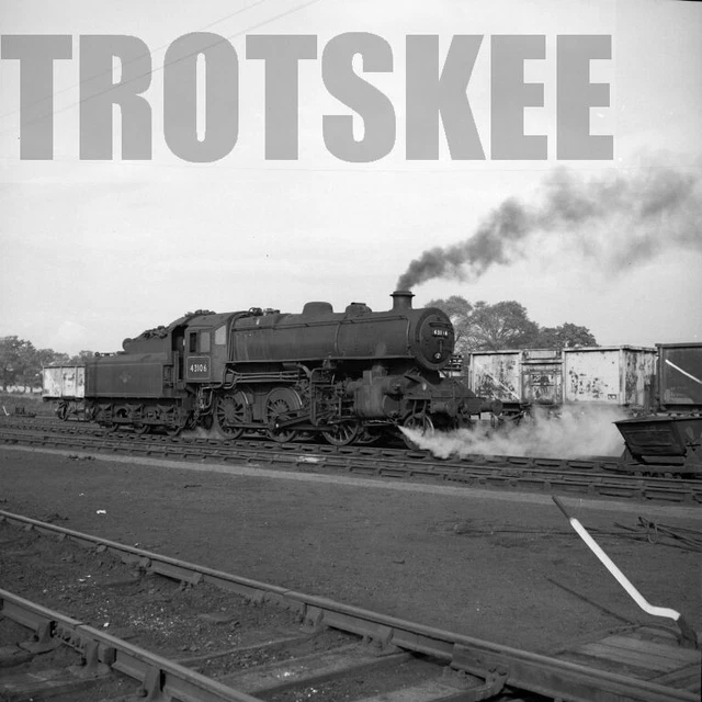 LARGER NEGATIVE BR British Railways Steam Loco 43106 Class 4MT 1966 £6. ...