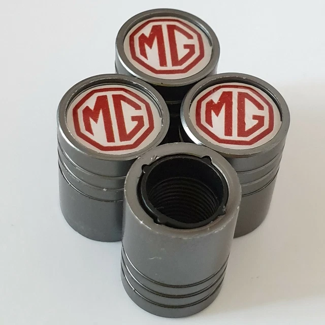 MG MATTE GREY valve Tyre Dust Caps Plastic Inside all model Non Stick ...