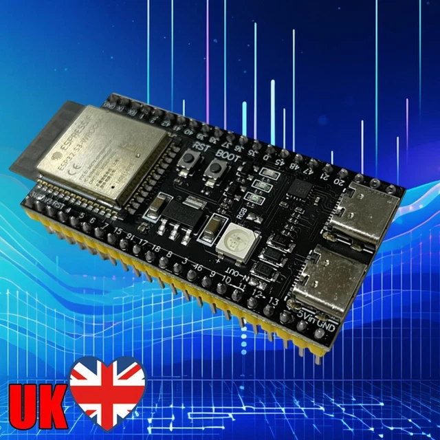 ESP32/ ESP32-S3/ESP32-C3 DEVELOPMENT Board Dual Type-C (N16R8 Welded) £ ...