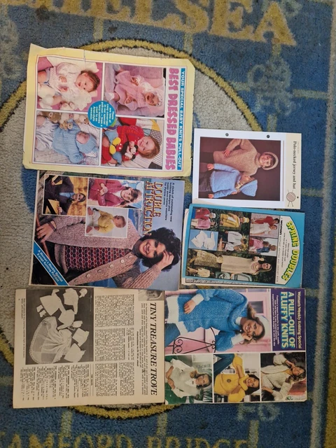 KNITTING PATTERNS - Magazine Pull Out Patterns, Mixed Lot (4) £2.00 ...