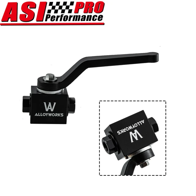 ALUMINIUM BRAKE LINE Lock Shut Off Valve 1/8" NPT Billet Black in AU ...