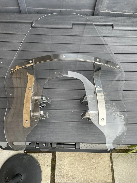 HARLEY-DAVIDSON SPORTSTER QUICK-RELEASE Compact Clear 18" Windshield ...