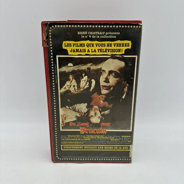 VHS - CASSETTE video - DU SANG POUR DRACULA - rene chateau EUR 19,90 - PicClick FR