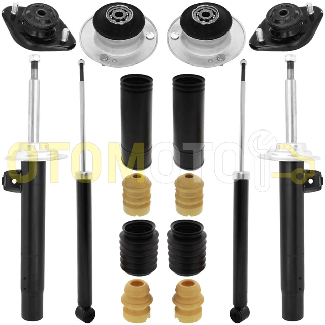 BMW 3 E46 318D 320D 330D Gas Shock Absorbers Kit Cups Front & Rear Stop ...