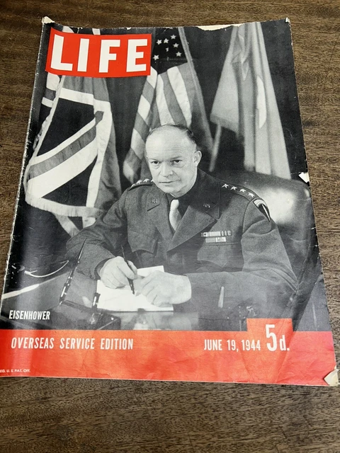 LIFE MAGAZINE JUNE 19, 1944-Normandy Landings, The Taking of Rome ...