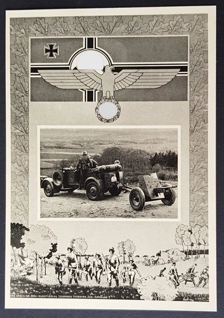 GERMAN THIRD REICH WW2 Original Postcard 'Unsere Wehrmacht' £30.00 ...