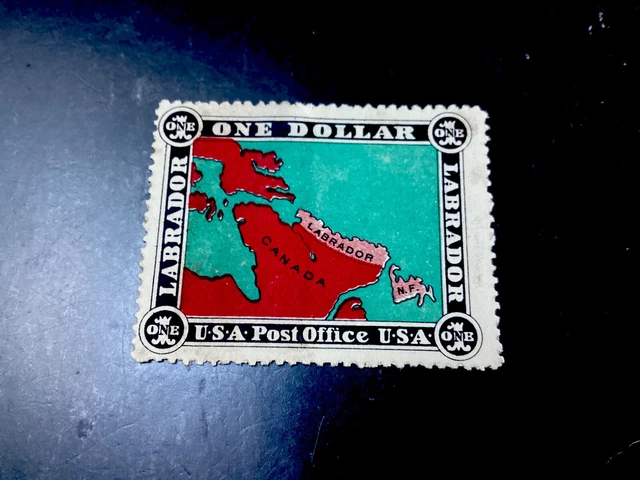 NEWFOUNDLAND AND LABRADOR 1 Dollar Us Postage Stamp Mint L H Nice $11. ...