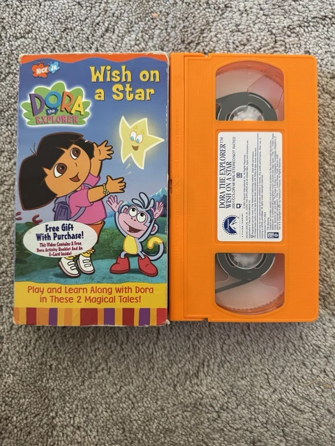 NICKELODEON ORANGE VHS Dora The Explorer: Wish On A Star Nick Jr Kids ...