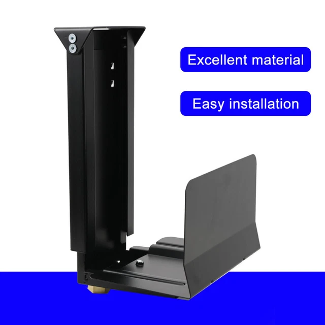 UNDER DESK PC Holder CPU Computer Tower Mount Bracket Office Home base ...