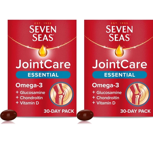 2 X SEVEN Seas Joint-Care Essential with Omega-3 Supplements 30 Day ...