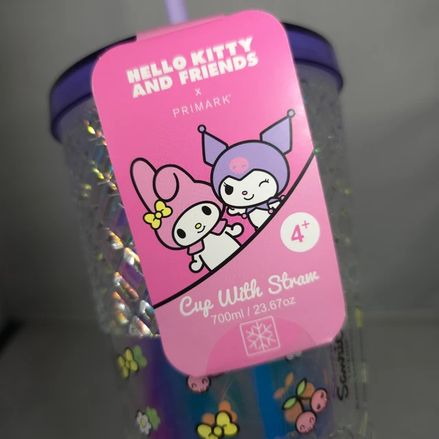 BNWT 2025 SANRIO x Primark - 700ml Drinks Cup w/ Straw - My Melody ...