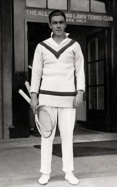 BRITISH TENNIS PLAYER John David Patrick Wheatley at Wimbledon 1923 Old ...