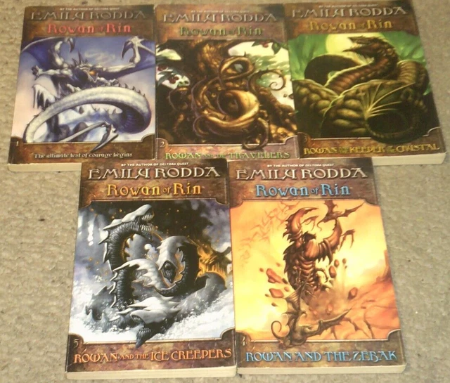 ROWAN OF RIN 5 Book Set Emily Rodda Ice Creepers Zebak Keepers Of The ...