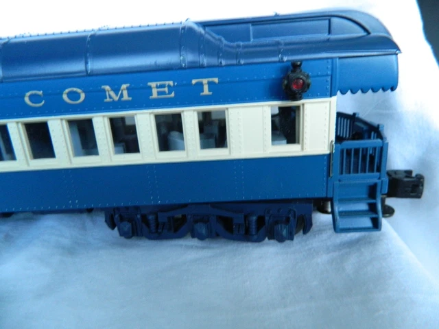 LIONEL TRAINS THE BLUE COMET DE VICO Illuminated Passenger Car O GAUGE ...