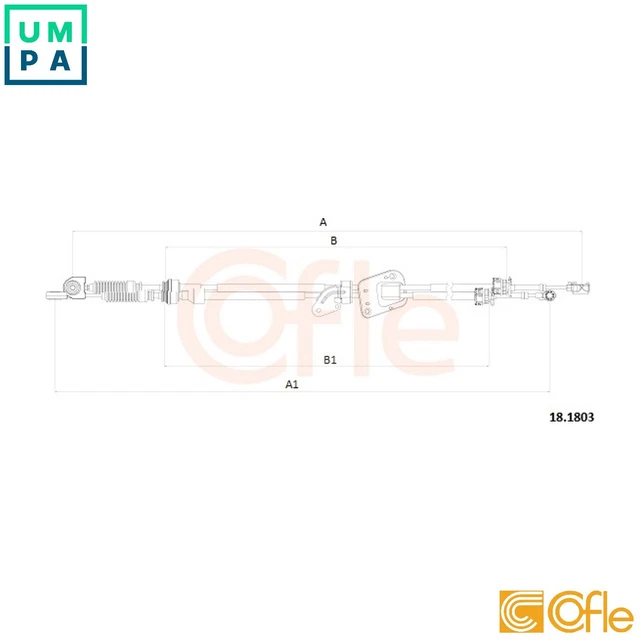 CABLE PULL MANUAL Transmission 18.1803 For Toyota Corolla/Altis/Fielder ...