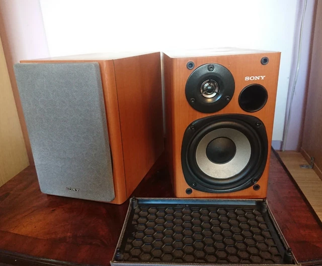 SONY SS-CPX1 Stereo Bookshelf Speakers 4 ohms for Hi-fi Or Home Cinema Theatre £35.00 - PicClick UK