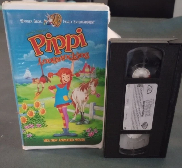 PIPPI LONGSTOCKING ANIMATED Movie VHS Tape 1997 AB Svensk Nelvana ...