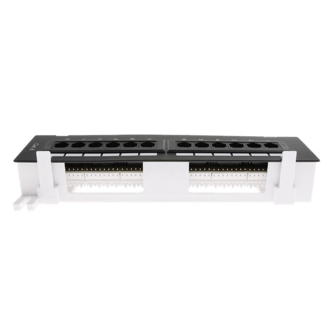 12-PORT /6 UTP Wall Mount Patch Panel Surface Wall Mount £19.74 ...