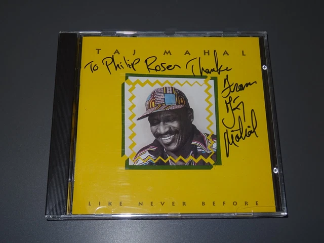 TAJ MAHAL - Like Never Before (Signed, Autogramm) / Album-Cd 1991 (Ex ...