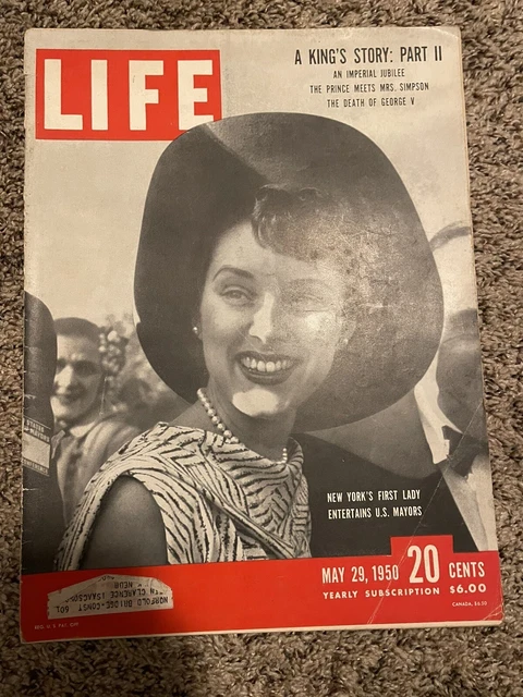 LIFE MAGAZINE MAY 29, 1950 New York's First Lady O'Dwyer £5.56 ...
