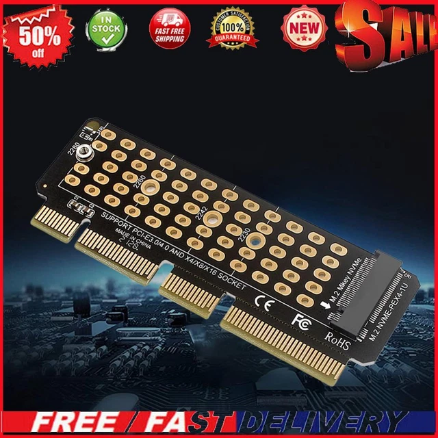 M2 NVME MKEY PCIe Riser Cards Adapter Card Support 1U Server for 2230 ...