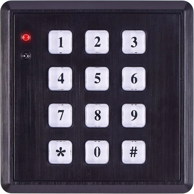 SABRE FAKE SECURITY Keypad, Green Light up Keypad, Low Light Sensor ...