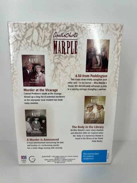 AGATHA CHRISTIE MARPLE Box Set : Brand New SEALED DVD 2007,4-Disc Set ...