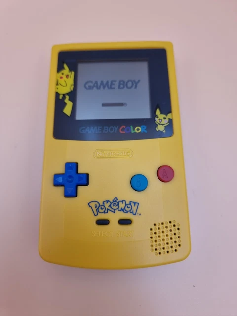 NINTENDO GAME BOY Color GBC Pokemon Pikachu Edition bleu jaune **état ...