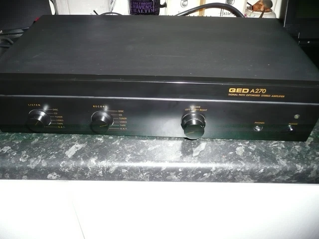 QED A270 AMPLIFIER with SA amplifier, QED amplifier 80's era, vintage ...