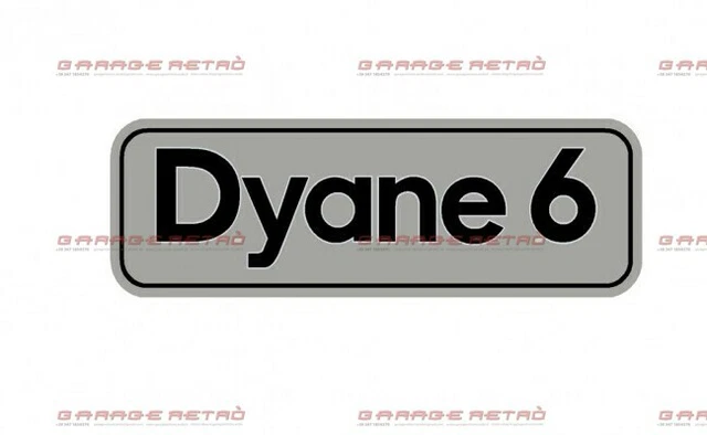 CITROEN DYANE 6 Sticker Logo Sticker Emblem Trunk Monogramme ...