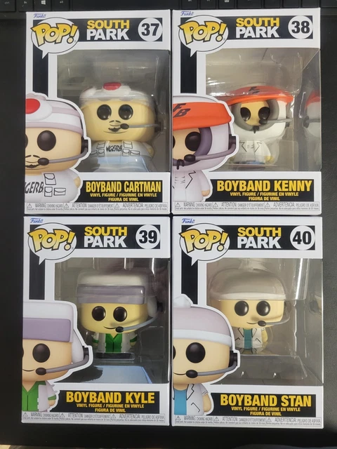 FUNKO POP SET - South Park Boyband Series - Cartman, Kenny, Kyle, and ...