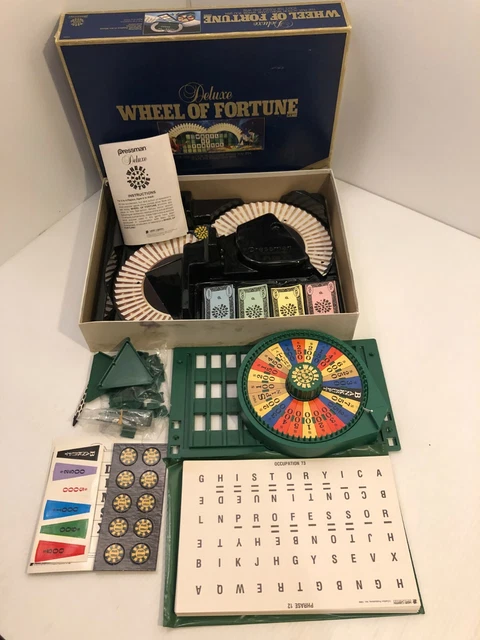 VINTAGE WHEEL OF Fortune Deluxe Game - Pressman - complete game $69.95 ...