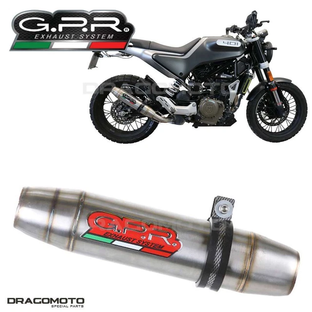 HUSQVARNA SVARTPILEN 401 2021/2022 e5 Exhaust Deeptone Inox GPR HOM E5 ...