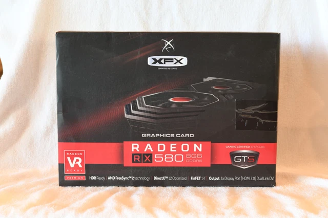 XFX AMD RADEON RX 580 Black Edition 8GB OC+ GDDR5 Graphics Card (RX ...