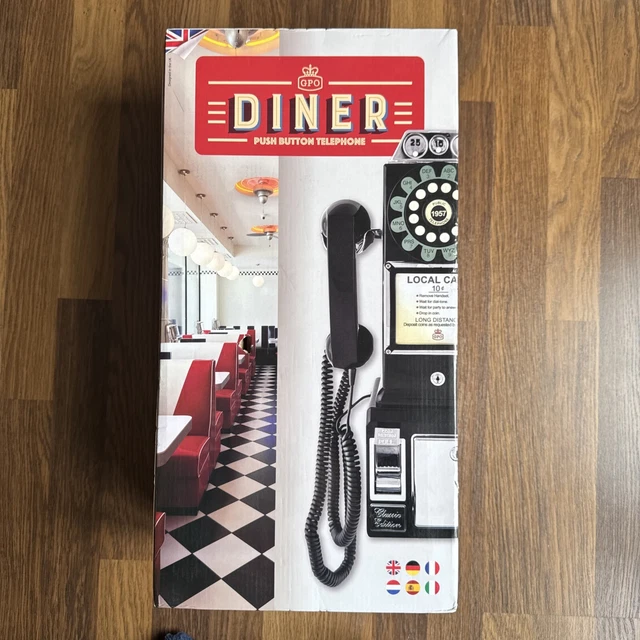 RETRO 1960’S GPO Push Button US Diner Telephone Classic Americana 18.4 ...