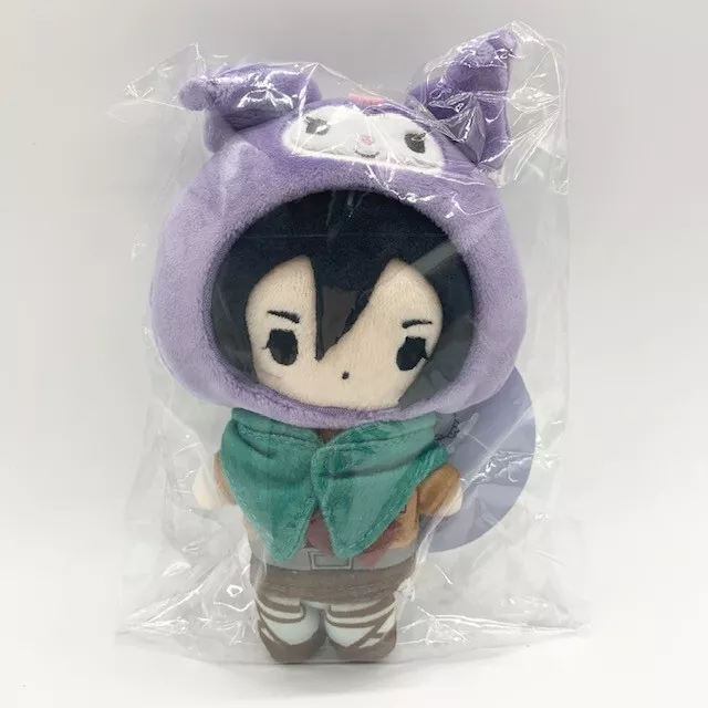 ATTACK ON TITAN x Sanrio Mikasa Ackerman Kuromi Munyugurumi Mascot ... ATTACK ON TITAN x Sanrio Mikasa Ackerman Kuromi Munyugurumi Mascot ...
