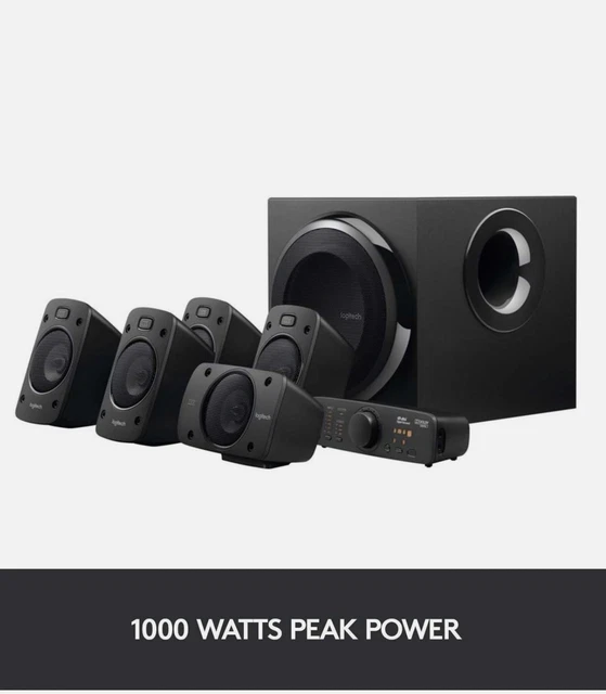 LOGITECH Z906 5.1 Surround Sound SpeakerSystem 1000 Watts Peak Power ...