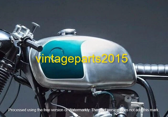 BMW R100 RT Rs R90 R80 R75 Stahl Silber & Blau lackierter Benzintank ...