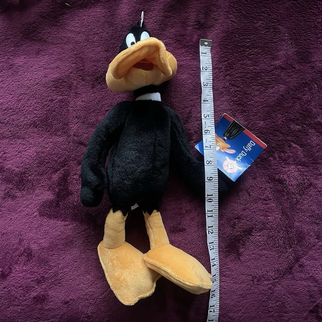 DAFFY DUCK PLUSH Soft Toy Looney Tunes Warner Bros Play-By-Play 2000 ...