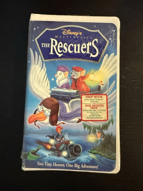 VINTAGE DISNEY'S MASTERPIECE The Rescuers VHS clamshell (new/sealed) £9 ...