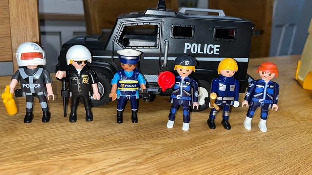 PLAYMOBIL 5974 CITY Action Tactical SWAT Unit Police Car PM 12-5974 + 6 ...