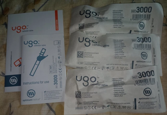 UGO CATHETER VALVE/URINE Drainage Catheter Valves (2 boxes = 14] £19.99 ...