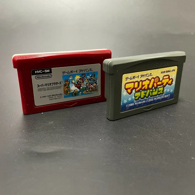 LOT DE 2 Game Boy Advance Super Mario Bros Mario Party Advance GBA JP ...
