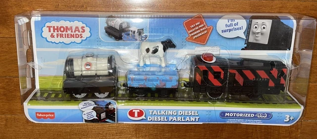 THOMAS AND FRIENDS Trackmaster Talking Diesel Motorized Engine Train ...