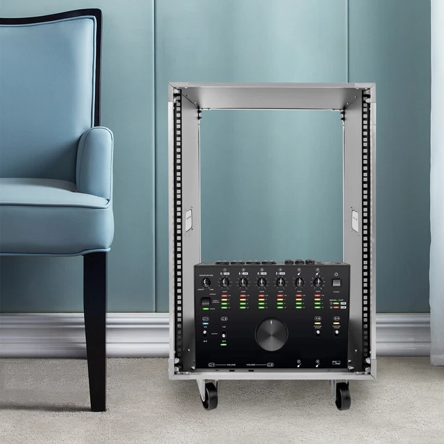 16U CABINET PORTABLE Rolling Network Server Rack w/ Wheels For KTV ...
