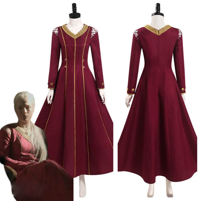 HOUSE OF THE Dragon - Rhaenyra Targaryen Cosplay Costume Dress ...