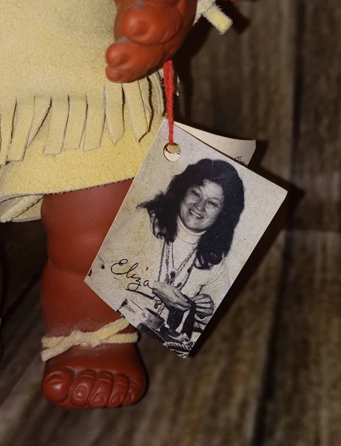 VINTAGE 1970'S NATIVE American Mohawk Indian Doll Created by Mrs. Eliza ...