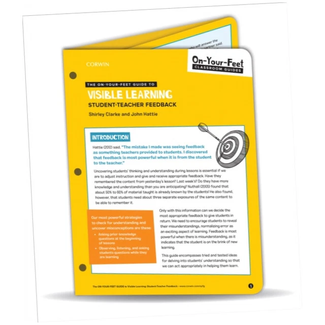 THE ON-YOUR-FEET GUIDE to Visible Learning - Shirley Clarke (Loose-leaf ...