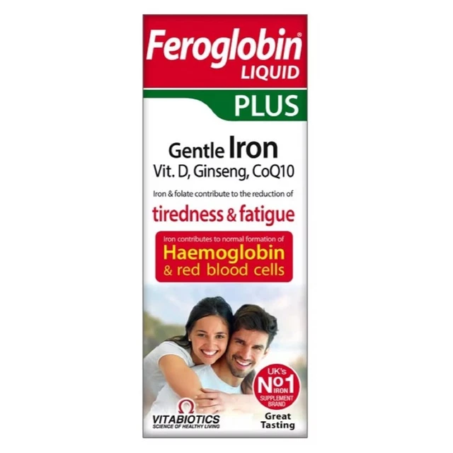 VITABIOTICS FEROGLOBIN LIQUID Plus 200Ml Anemia Support £15.90 ...